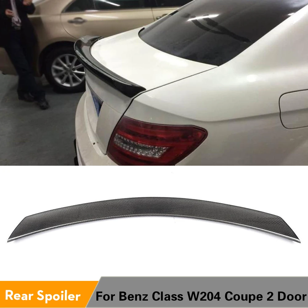 Carbon Fiber / Frp Rear Trunk Boot Spoiler Wing Lip For Mercedes-benz C ...