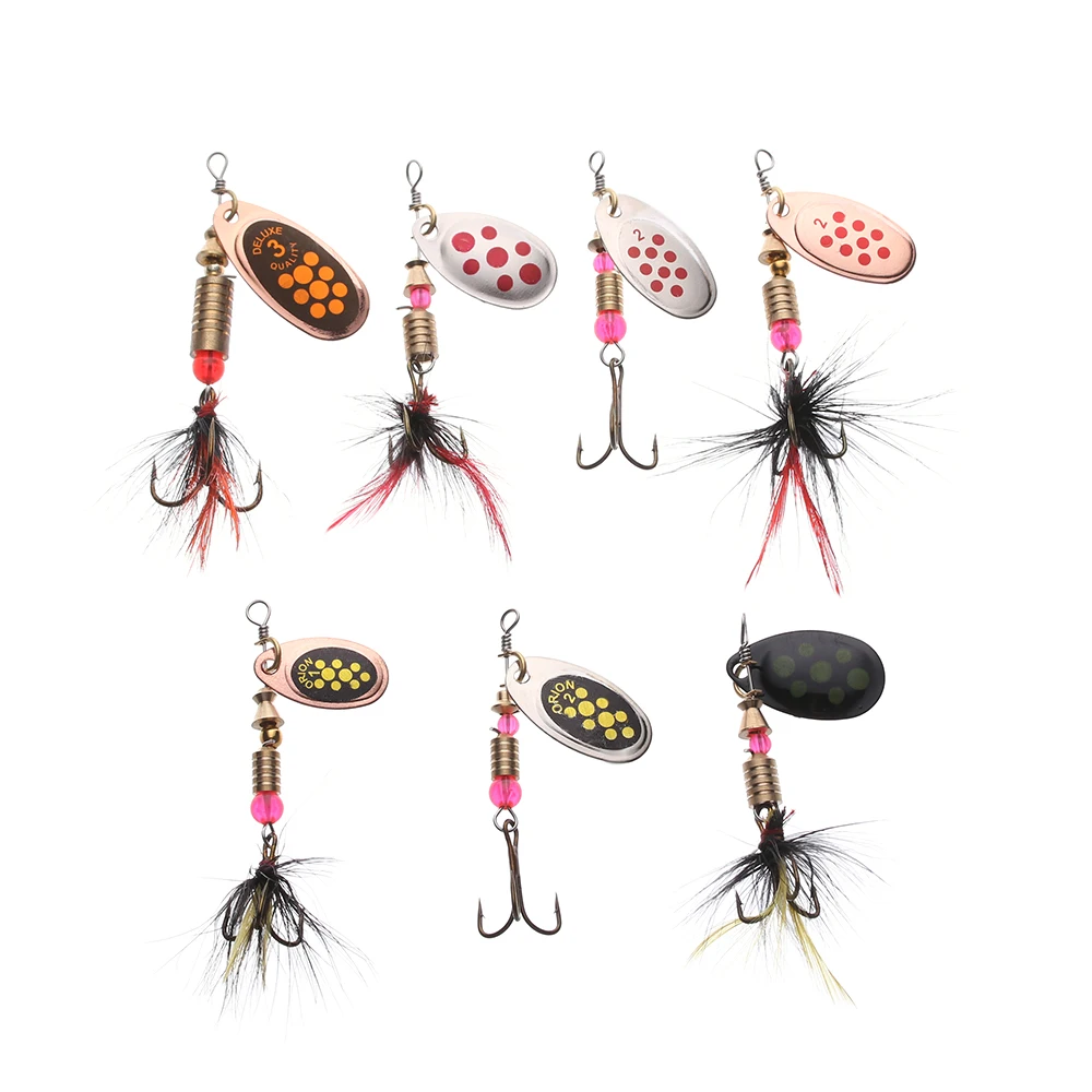New-Metal-Spinner-bait-Bass-Pike-Bass-Rotating-Spoon-Bait-Fishing-Lure ...