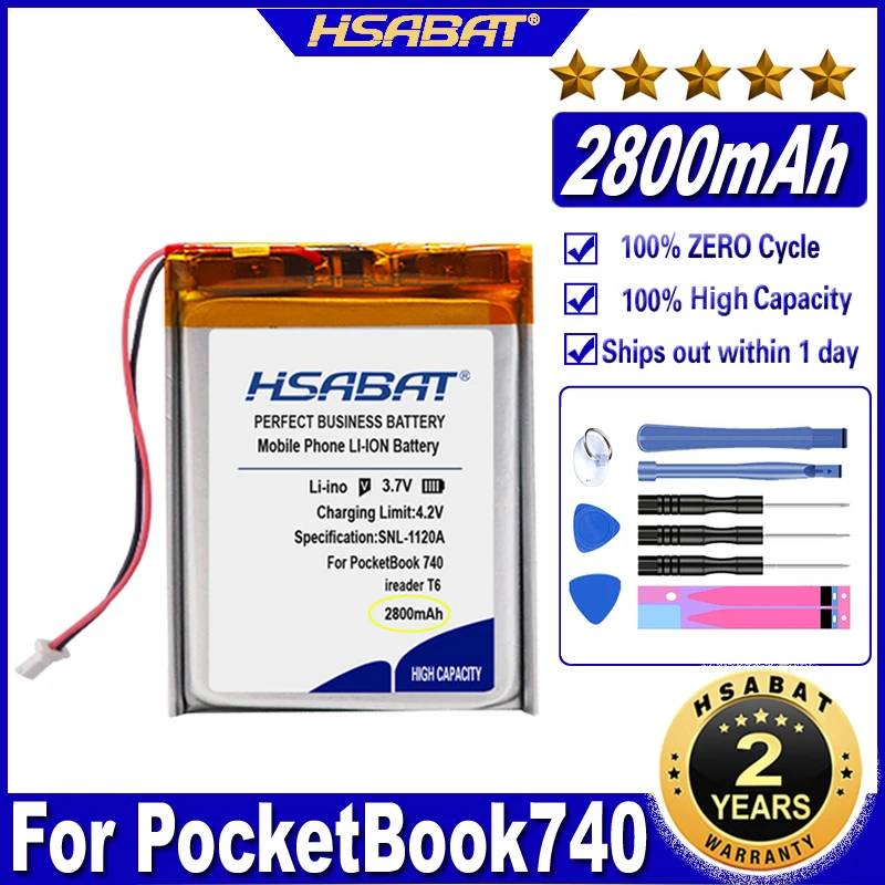 HSABAT JL18 A30 2800mAh Battery for PocketBook740 PocketBook 740 ...