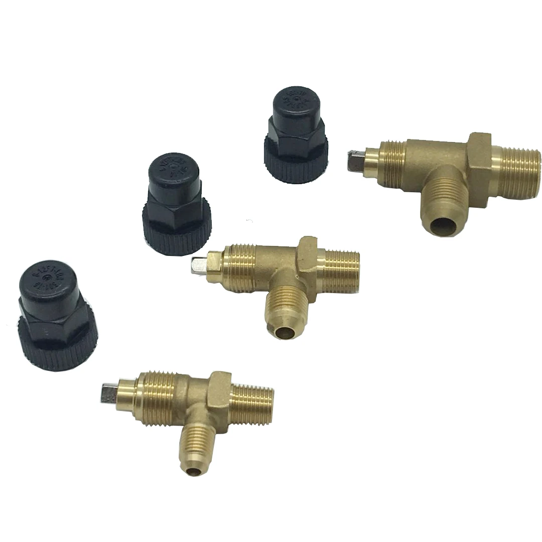 Angle Valve With Thread Adapater (male Npt To Sae) Is Used In Liquid ...