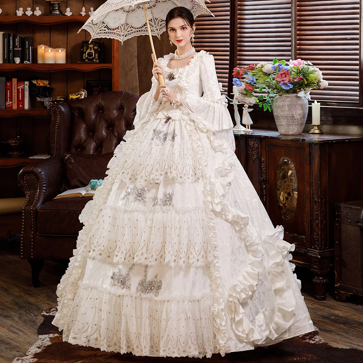 18th Century Rococo Party Prom Dresses Royal Baroque Cosplay Medieval ...