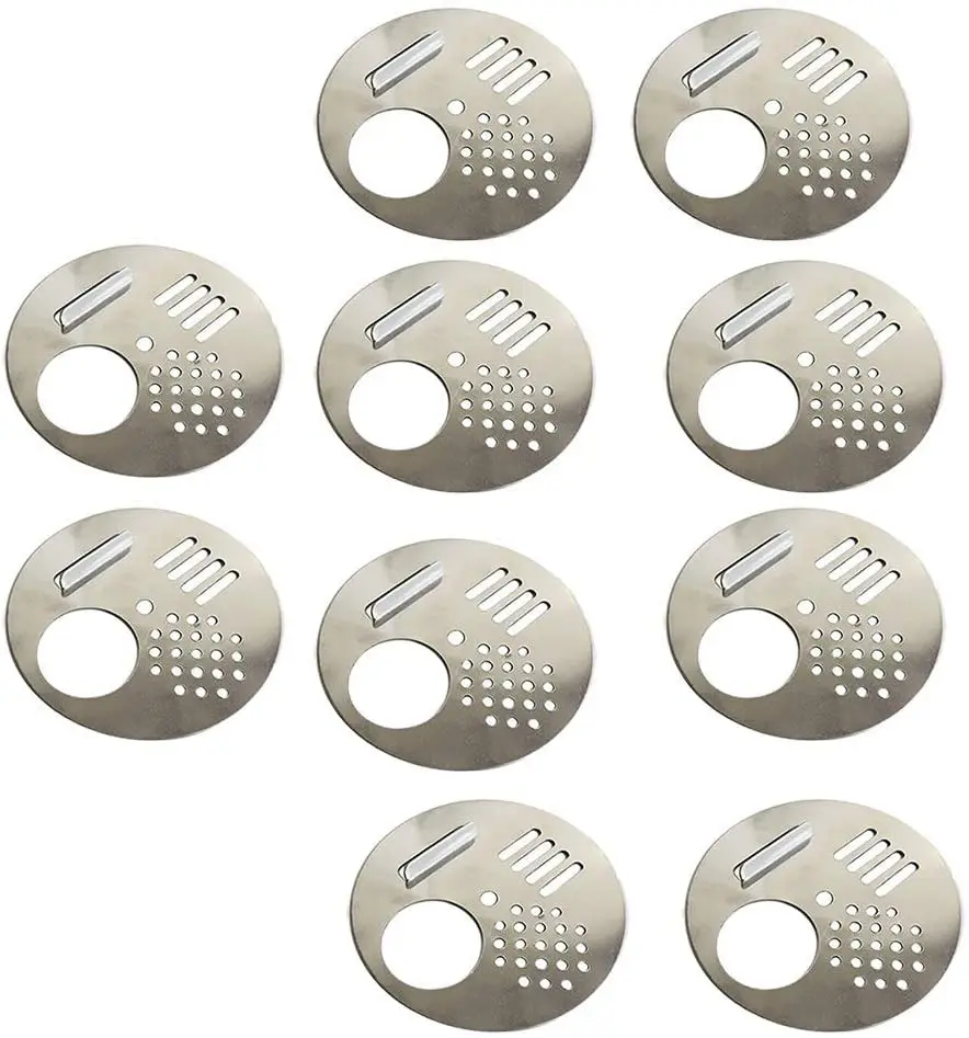 10Pcs-Round-Metal-Beehive-Box-Door-Entrance-Gate-Disc-Stainless-Steel ...