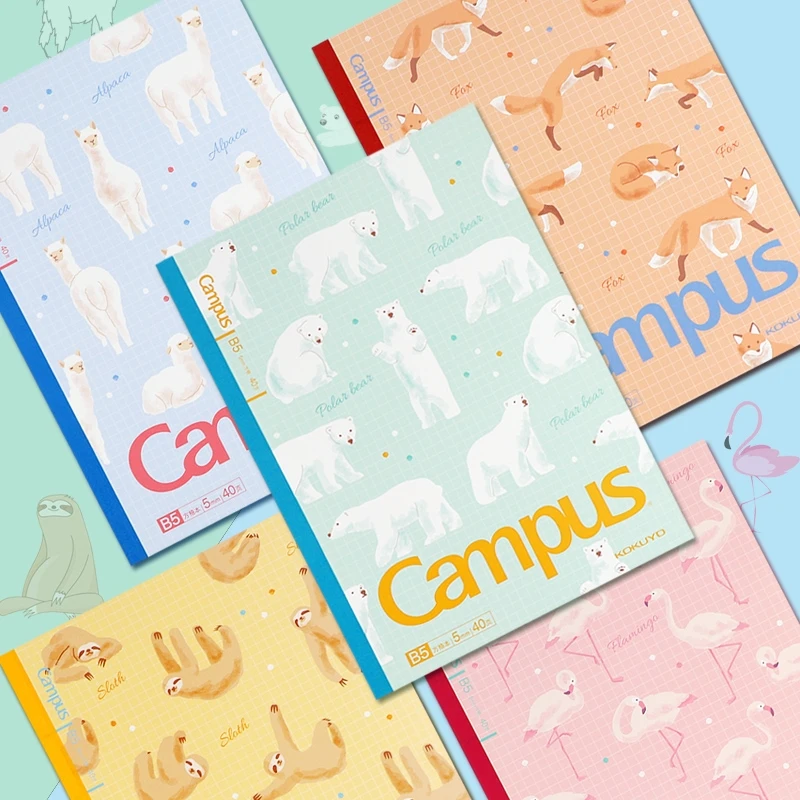 5-Pcs-KOKUYO-Campus-Notebook-WCN-CNB3419-8mm-Dotted-Line-5mm-Square ...