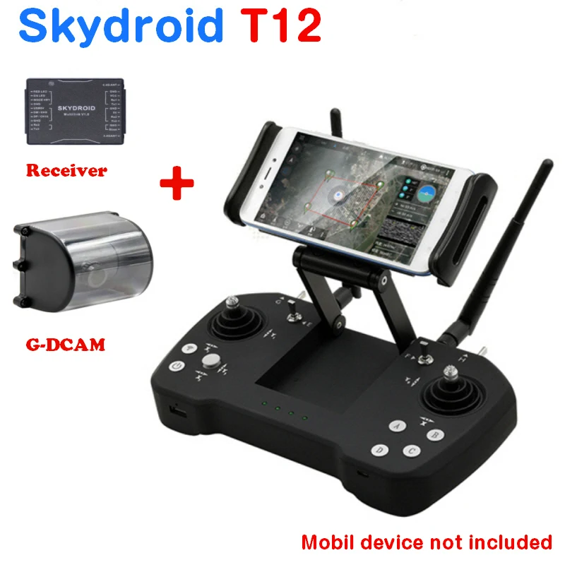 Skydroid-T12-2-4GHz-12CH-Remote-Control-With-R12-Receiver-Mini-Camera ...