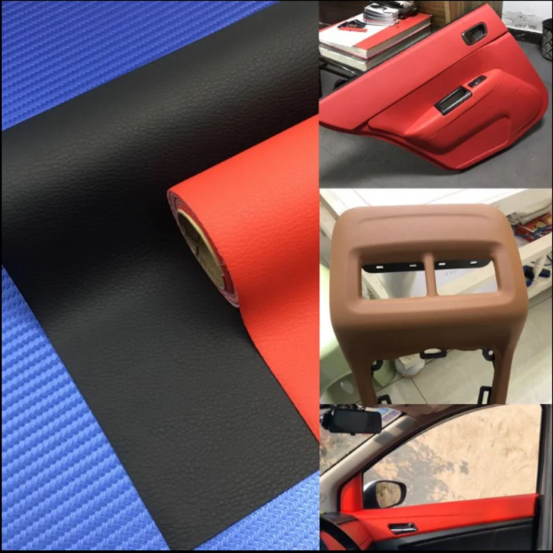 Adhesive-self-adhesive-four-sided-elastic-PU-leather-car-interior ...