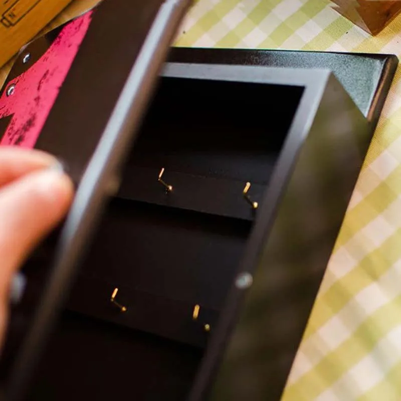 Домашний декор Американский винтажный деревянный ящик для хранения ключей настенный подвесной