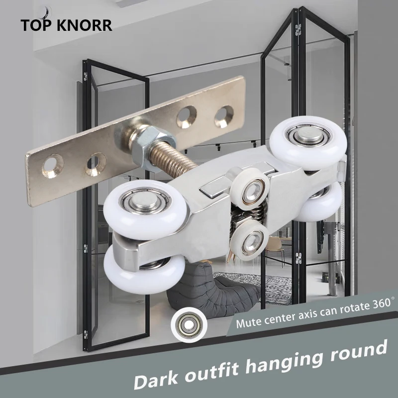 TOPKNORR Folding Door Push-Pull Partition Door Kitchen Barn Door ...