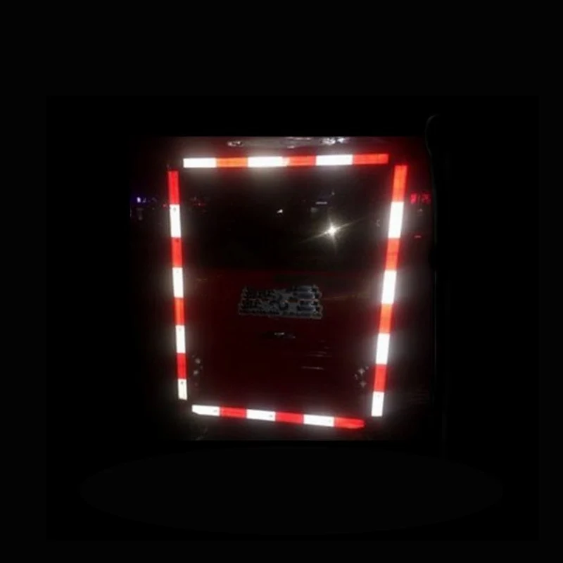 50pcs 5*30cm Car Reflective Stickers Warning Strip Reflective Truck ...