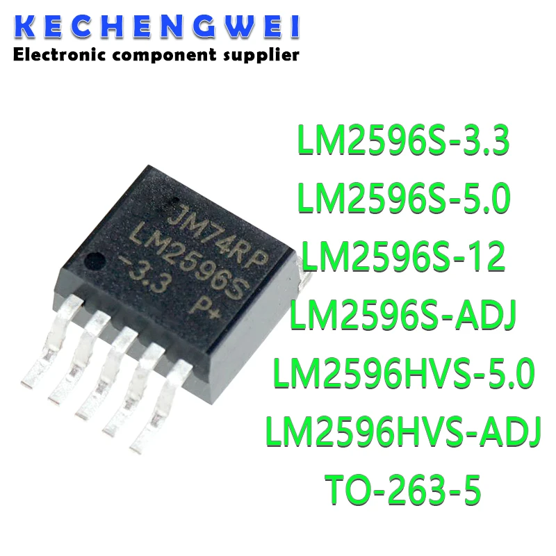 5pcs/lot Lm2596s-adj Lm2596s-5.0 Lm2596s-3.3 Lm2596hvs-adj Lm2596hvs-5.0 Lm2596s-12 Lm2596s ...