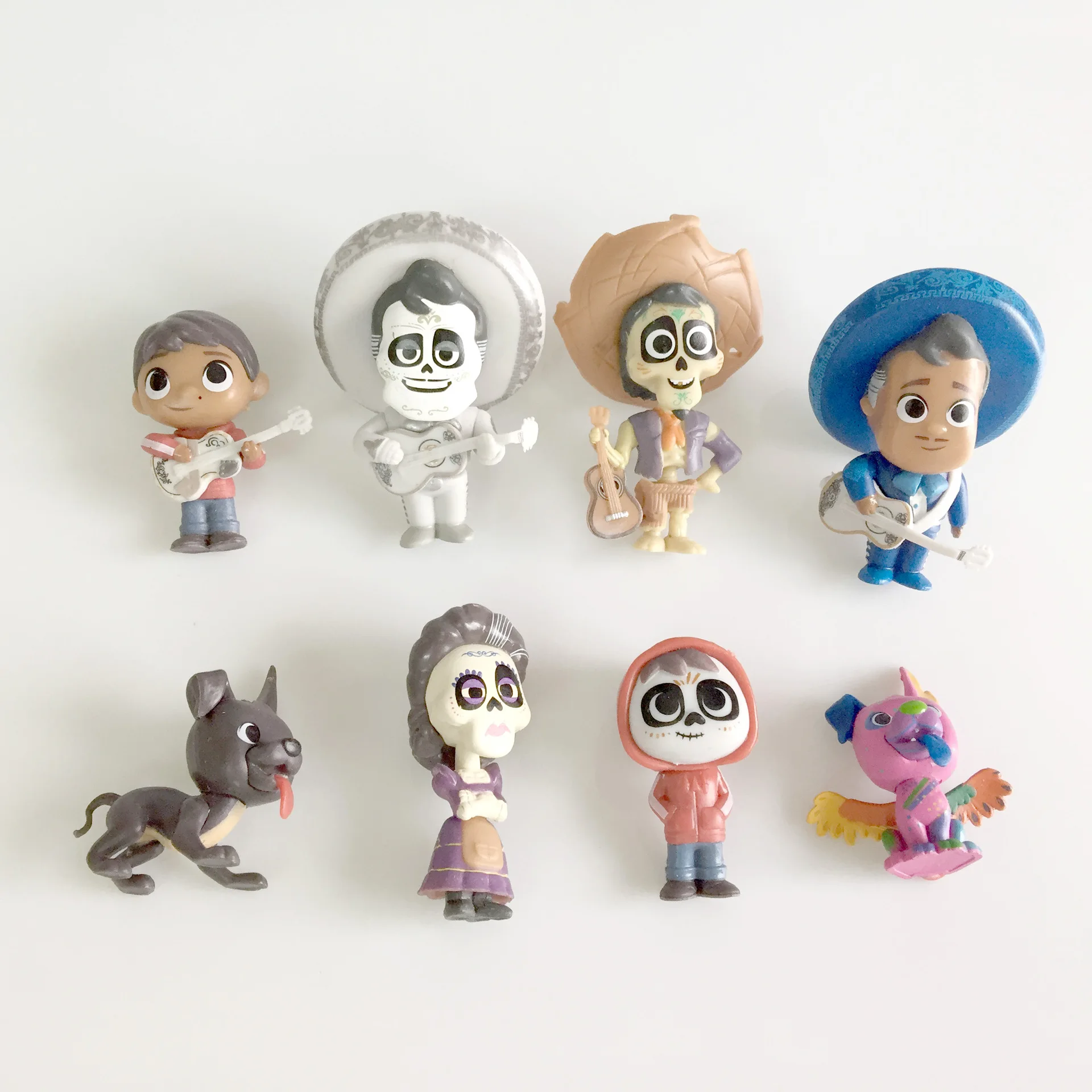 8pcs Disney cartoon Coco Ernesto de la Cruz Miguel Héctor Model Action ...