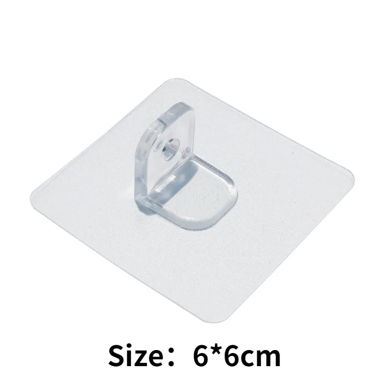 PATERE,7cmX7cm-5pcs--Pinces de Support pour étagère adhésive, clous ...