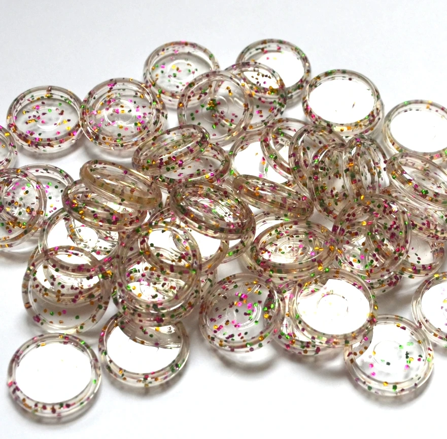100pcs 24mm Binding Discs Transparent Binding Disc Plastic Round Discs ...