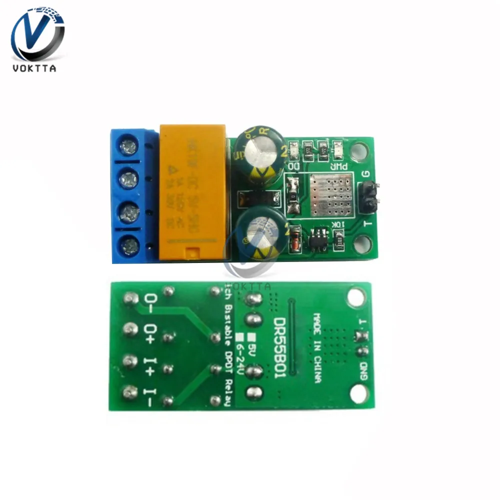 Dc 5-24V 2A Önzáró Biste-Reverz Polaritási Kapcsoló Vezérlő Relé Modul Dr55B01 Motor Előre ...