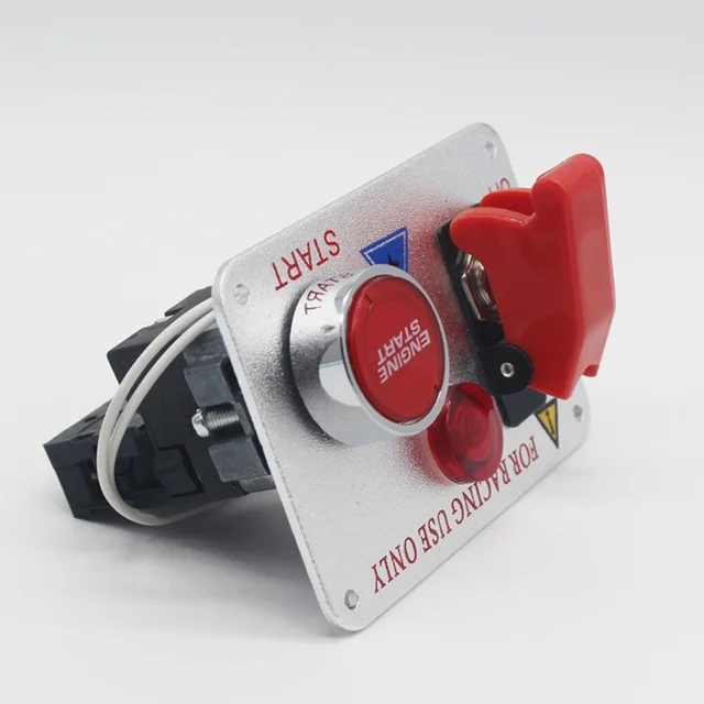 12V Racing Car Auto Ignition Switch Panel Engine Start LED Push Button ...