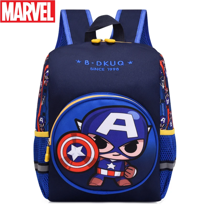 Marvel-Cartoon-Baby-Kids-Spiderman-Backpack-Bags-For-Boys-Captain ...