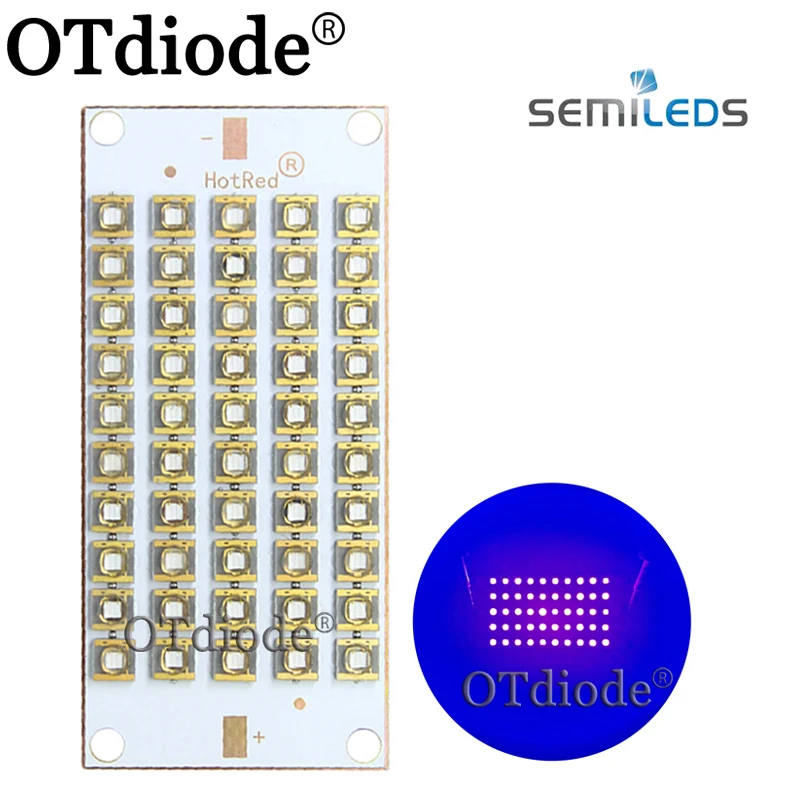 50w100w150w300w Semileds Uv Lamp 395nm 405nm 420nm 430nm Purple Led ...