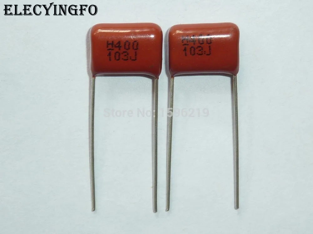100pcs Cbb Capacitor 103 400v 103j 0.01uf 10nf P10 Metallized ...