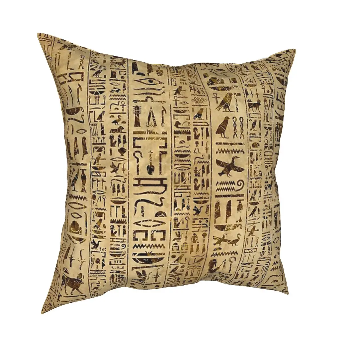 Egyptian-Ancient-Hieroglyphs-On-Papyrus-Pillow-Case-Home-Decorative ...