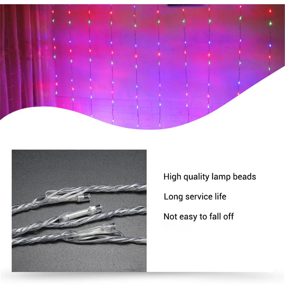 3X3M/2M 320/240 LED Waterfall Waterproof Meteor Shower Rain String ...