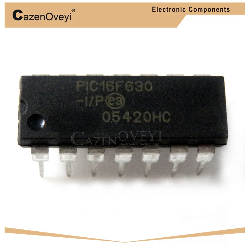 20 pçs/lote PIC16F630 I/P DIP 14 PIC16F630 16F630 novo original Em ...