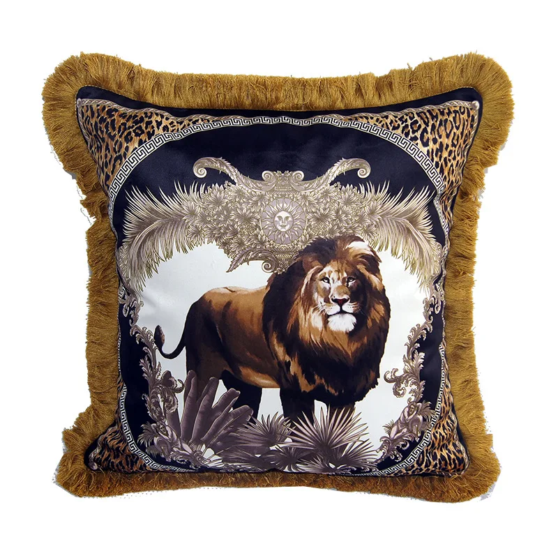 С принтом жаккардовые Плюшевые Декоративные 50 см домашние Квадратные ...