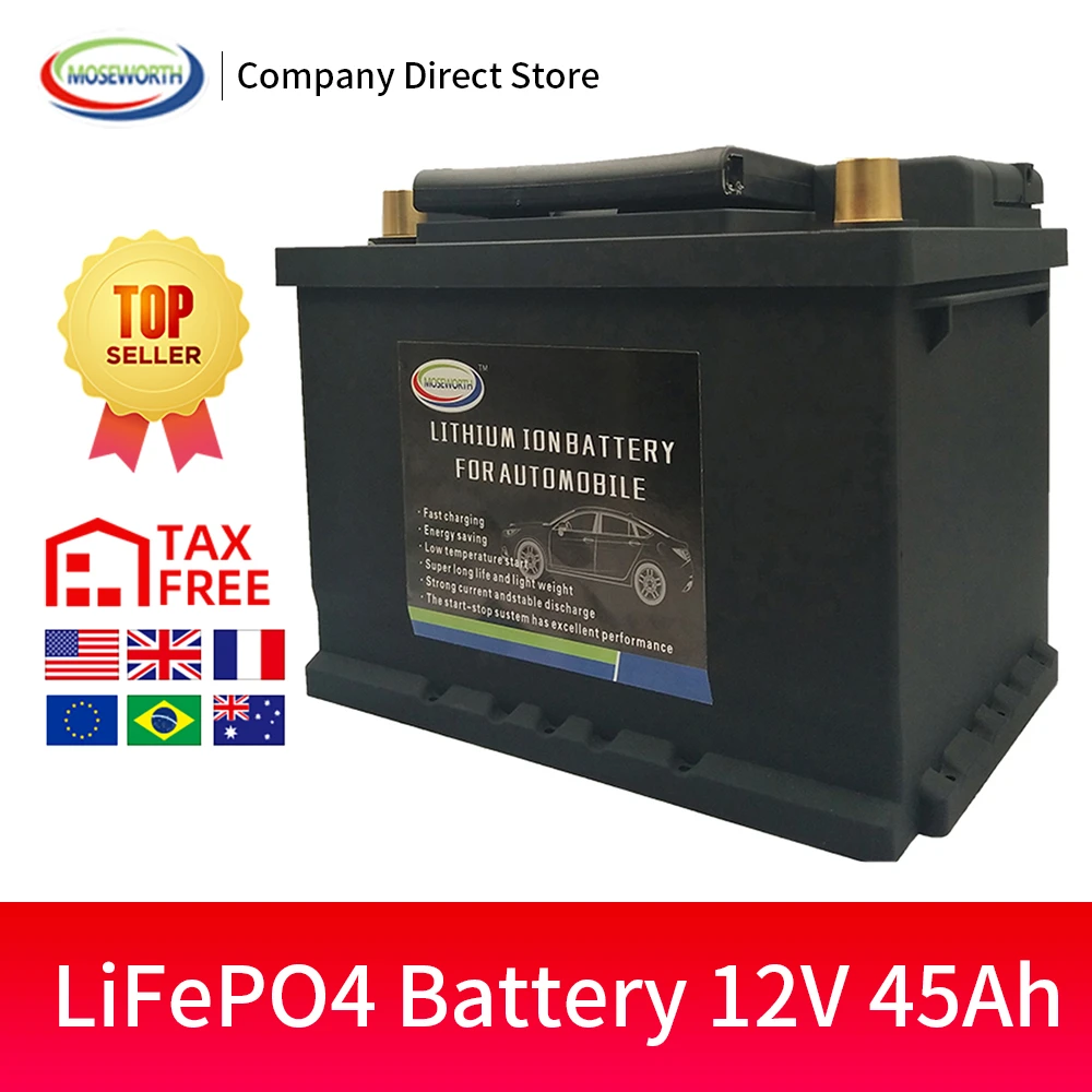 45ah Auto Battery Lifepo4 - Lithium Phosphate Ion Battery Lbn1-45 12v ...