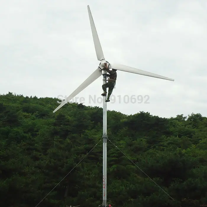 Hot koop 3kW 120v hotrizontal wind turbine thuisgebruik hight ...