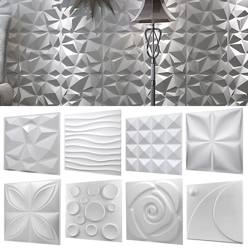 House Wall Renovation Geometric 3d Wall Panel Non-self-adhesive 3d Wall ...