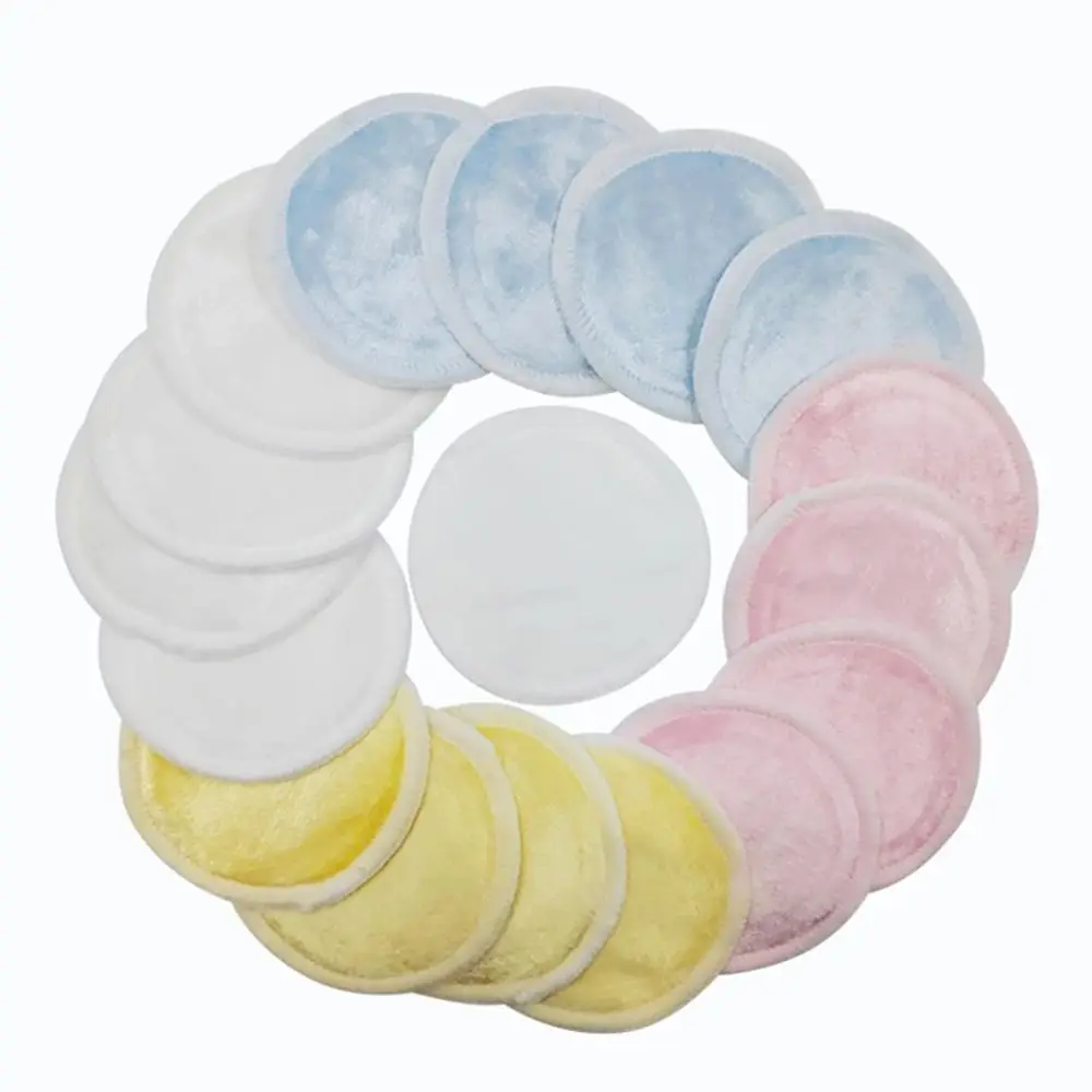 9pcs Washable Makeup Remover Pads Reusable Cotton Pads Facial Cleansing ...