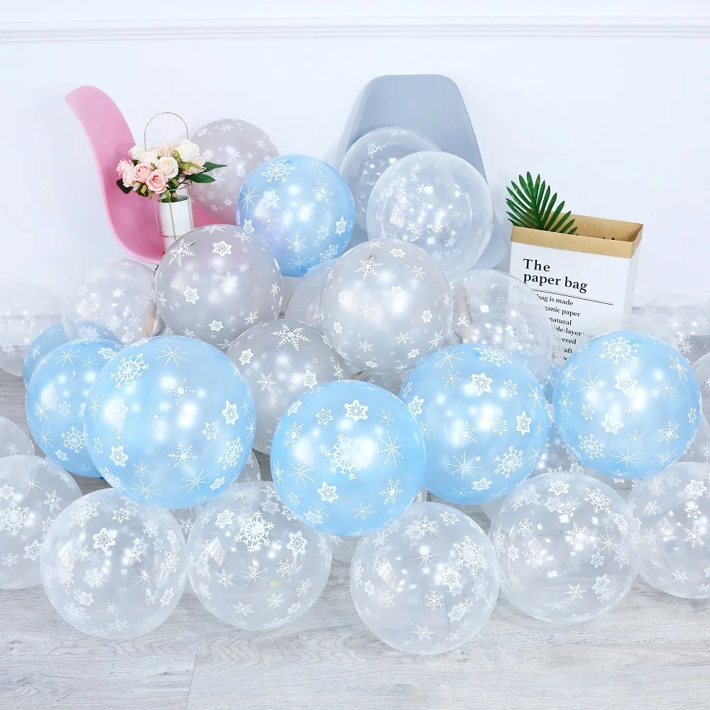 Balloons Birthday Party Decorations | Snowflakes Birthday Decoration ...