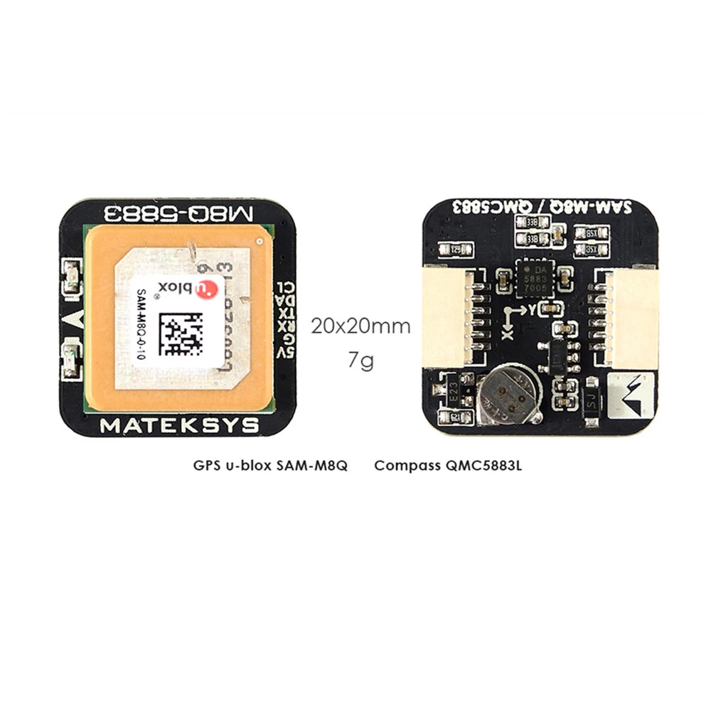 Original Matek Systems M8Q 5883 Ublox SAM M8Q GPS & QMC5883L Compass Module for RC Multirotor ...