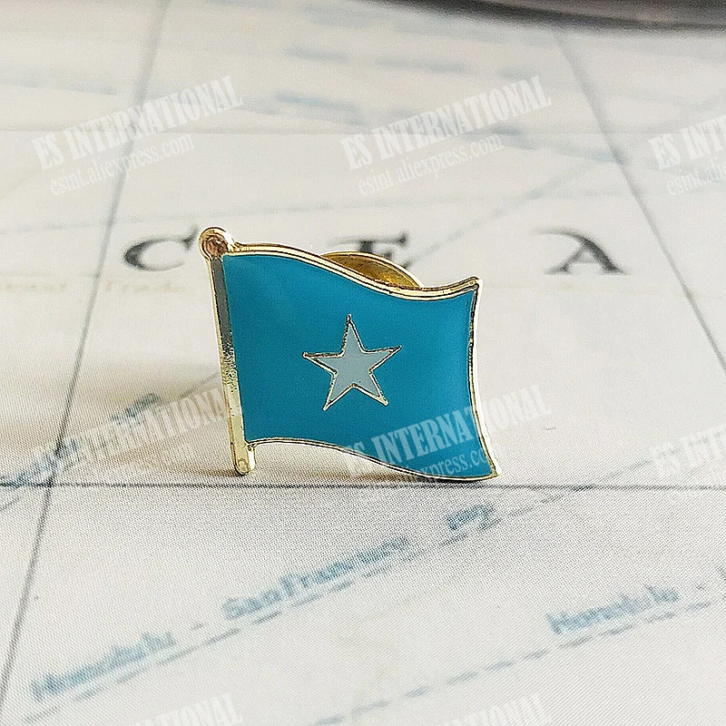 Somalia-National-Flag-Lapel-Pins-Crystal-Epoxy-Metal-Enamel-Badge-Paint ...