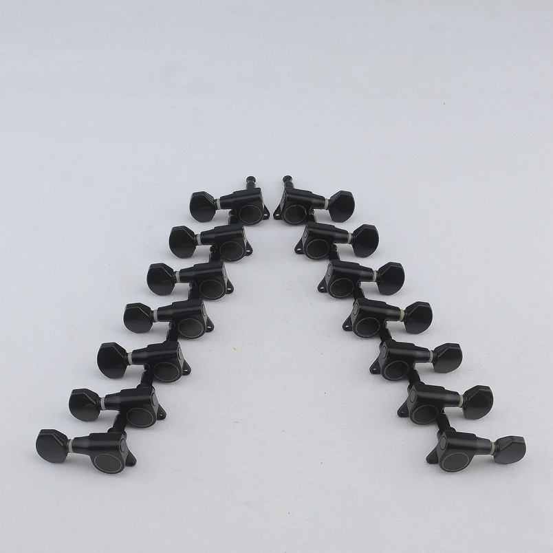 1 Set 6/7/8 Strings Guitar Machine Heads Tuners Black With Screw (#1284 ...