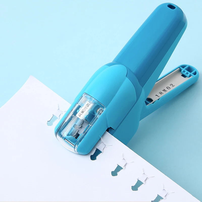 Stapleless-Stapler-Mini-Portable-Plastic-Stapler-Safe-Paper-Stapling ...