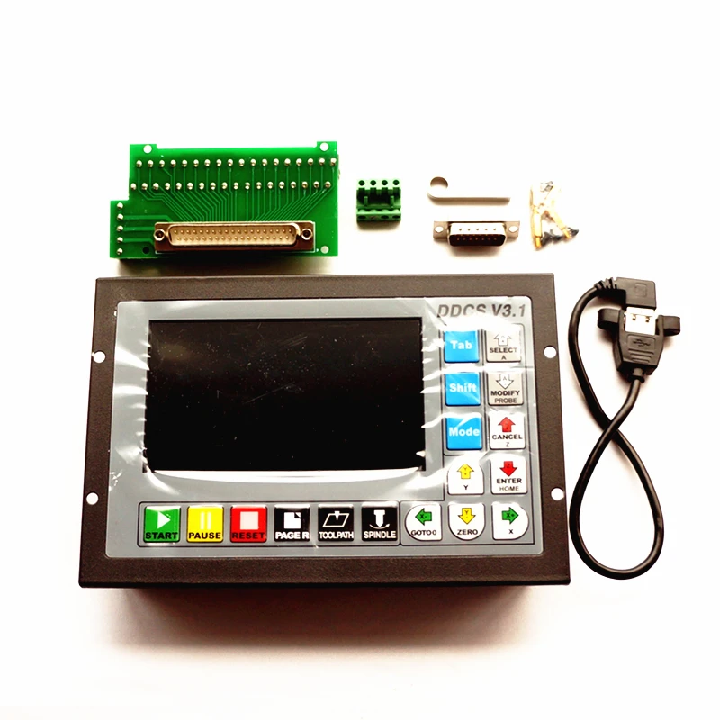 3/4 Axis 500Khz CNC controlador de movimiento ddcdv3.1 funcionamiento sin conexión 1GB interno G ...