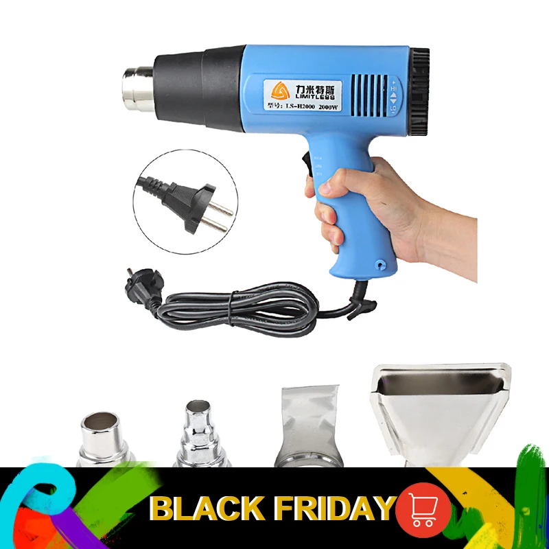 AC220V Electric Heat Gun EU Plug Temperature Adjustable 2000W ...