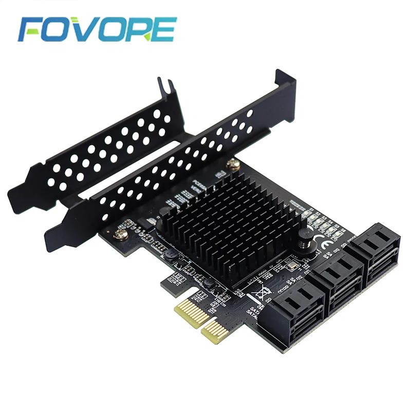 6 Port SATA III PCIe Card, PCIe SATA III Controller Card To 6GB/s ...