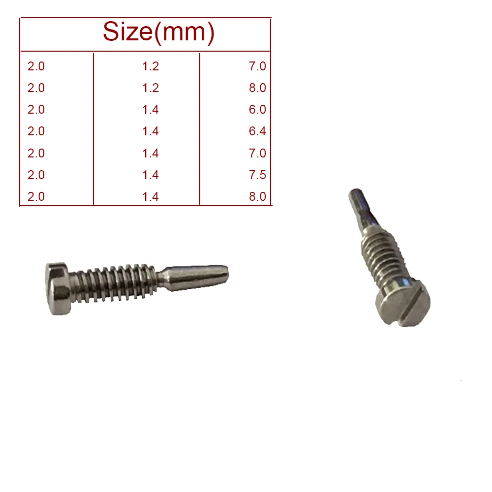 1000pcs Screws for eyeglass spring hinge repairing, snap off screws ...