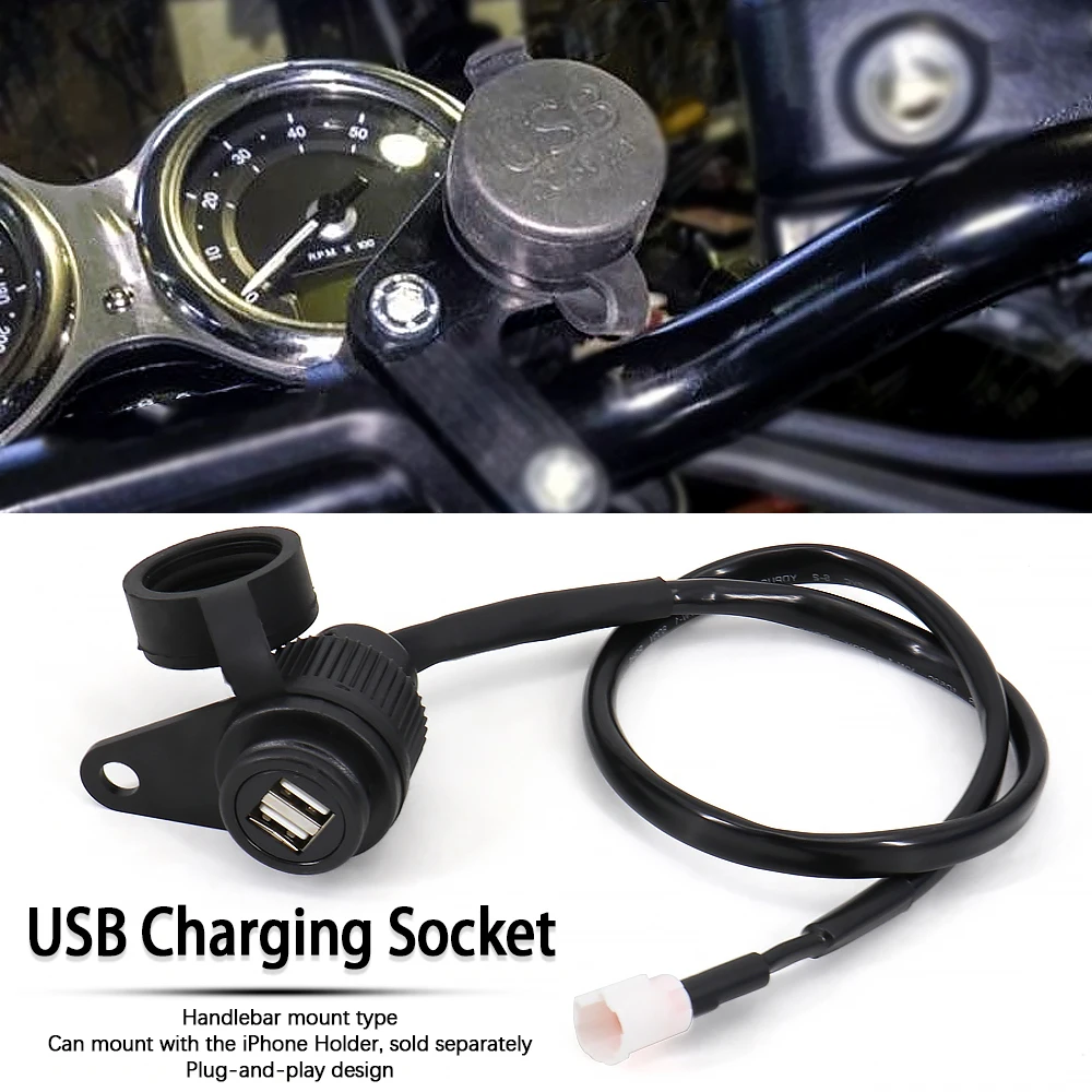 MT-09 SP Motorcycle Accessories Dual USB Charger Plug Socket Adapter ...