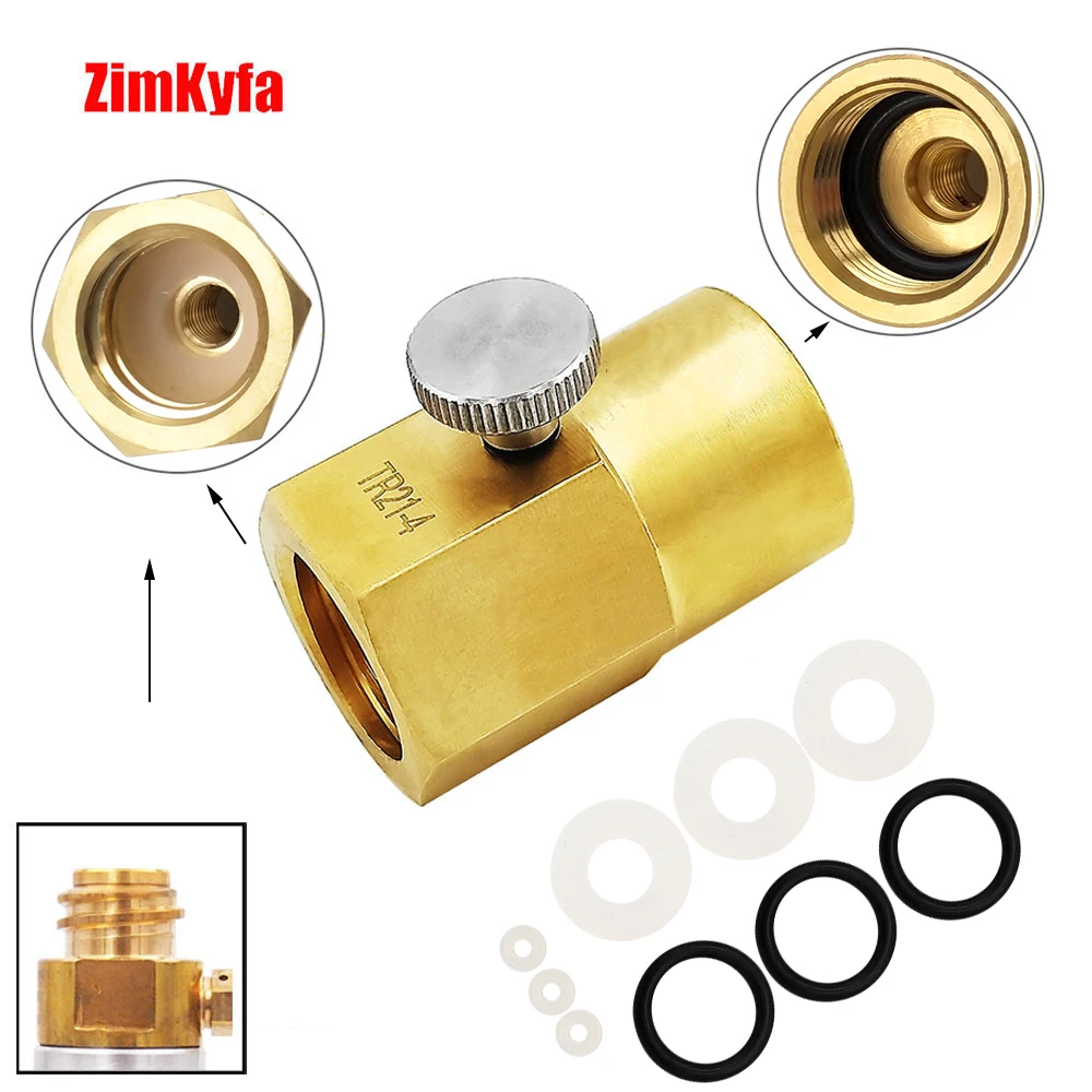 SodaStream CO2 Carbonator Cylinder Canister Refill Adapter Filling Charging Adaptor With W21.8 ...