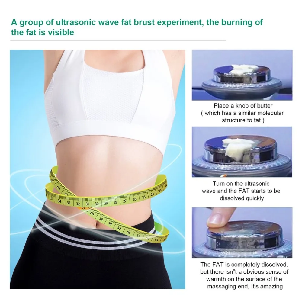 Ultrasound Cavitation Body Slimming Massager Weight Loss Anti-Cellulite ...