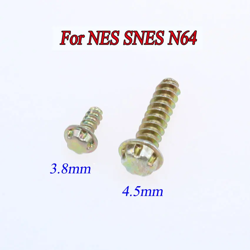 10PCS 3.8mm 4.5mm Security Bit Screws For Nintendo NES SNES N64 For ...