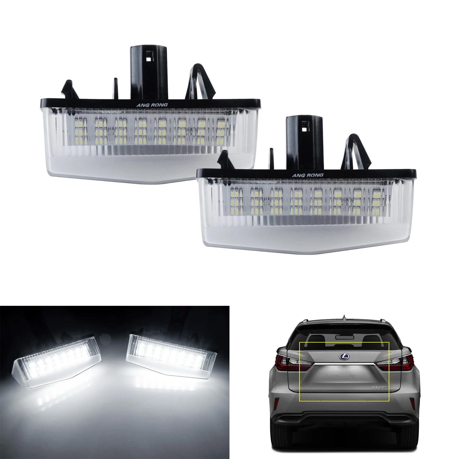 2x-Canbus-LED-License-Number-Plate-Light-For-Lexus-CT200h-IS300 ...