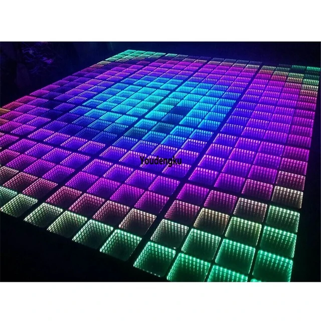 RGB Led Dance Floor Wedding Club 3D Interactive Dance Floor Light ...