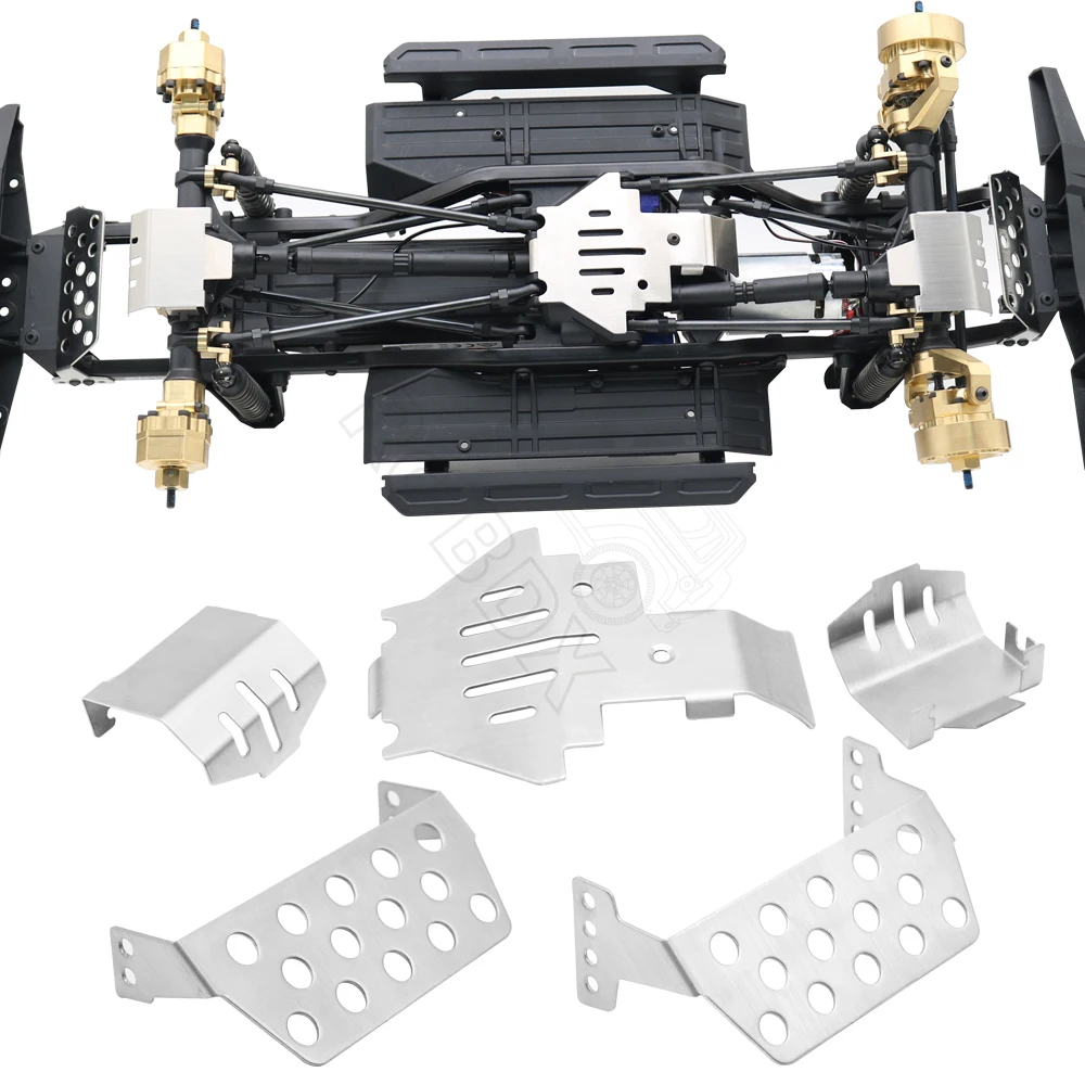Free shipping TRX4 Stainless Steel Chassis Armor Axle Protector Skid ...