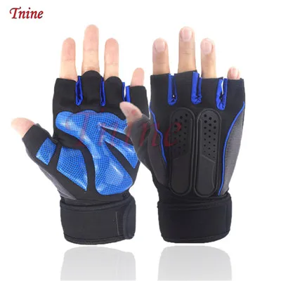 Outdoor Bodybuilding Sport Gym Gloves Wrist Wrap Weight Fitness Men ...