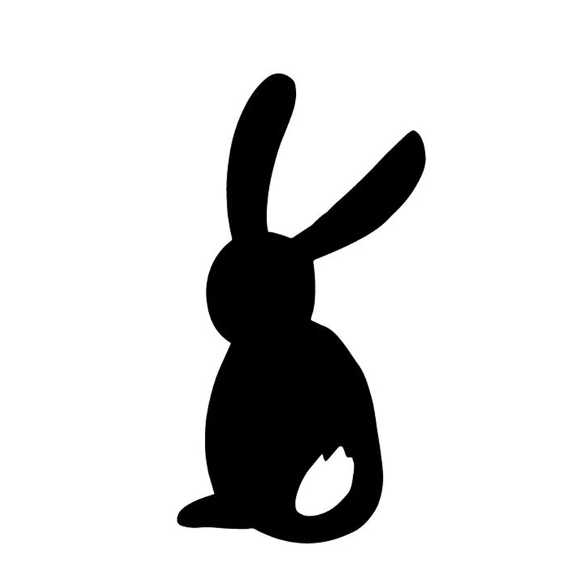 8.2CM*15.6CM Rabbit Lovely Pattern Car Stickers Bumper Decoration Vinyl ...