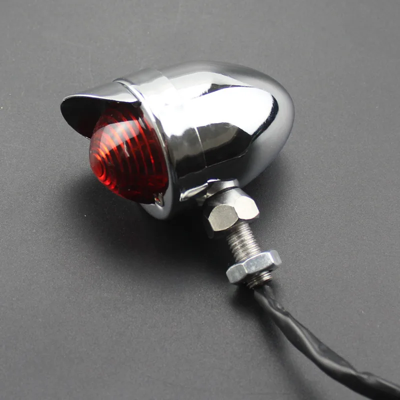 Motorcycle Chrome Tail Brake Stop Light for Harley Kawasaki Suzuki ...