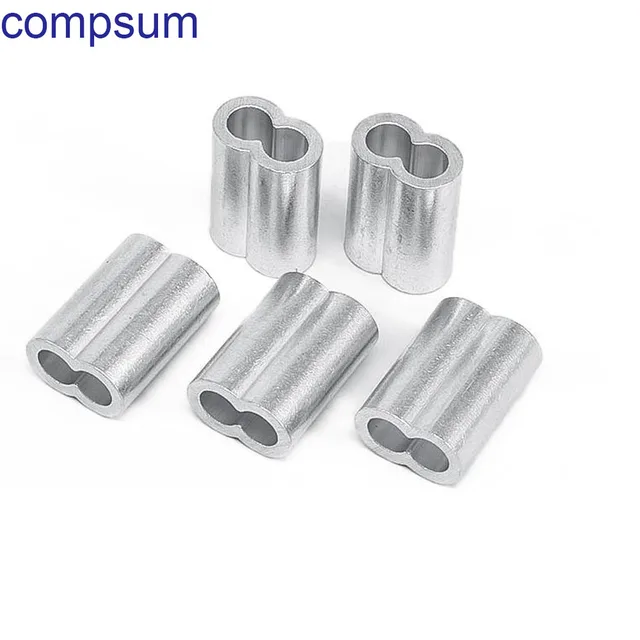 Aluminium Crimp Sleeves - Wire Ferrules & Cord Locks - Easy Fishing Tackle