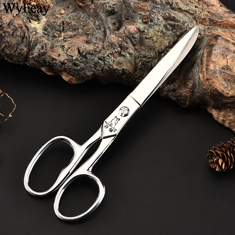Senior-Stainless-Steel-Professional-Tailor-Scissors-Leather-Cutter ...
